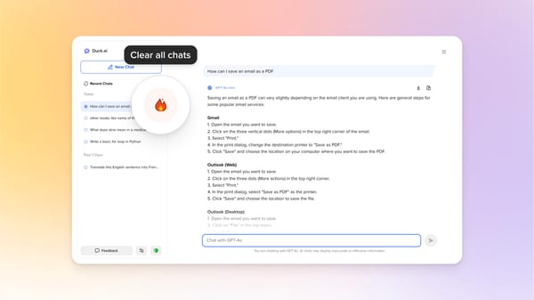 DuckDuckGo’s AI Features: Private, Useful and Optional